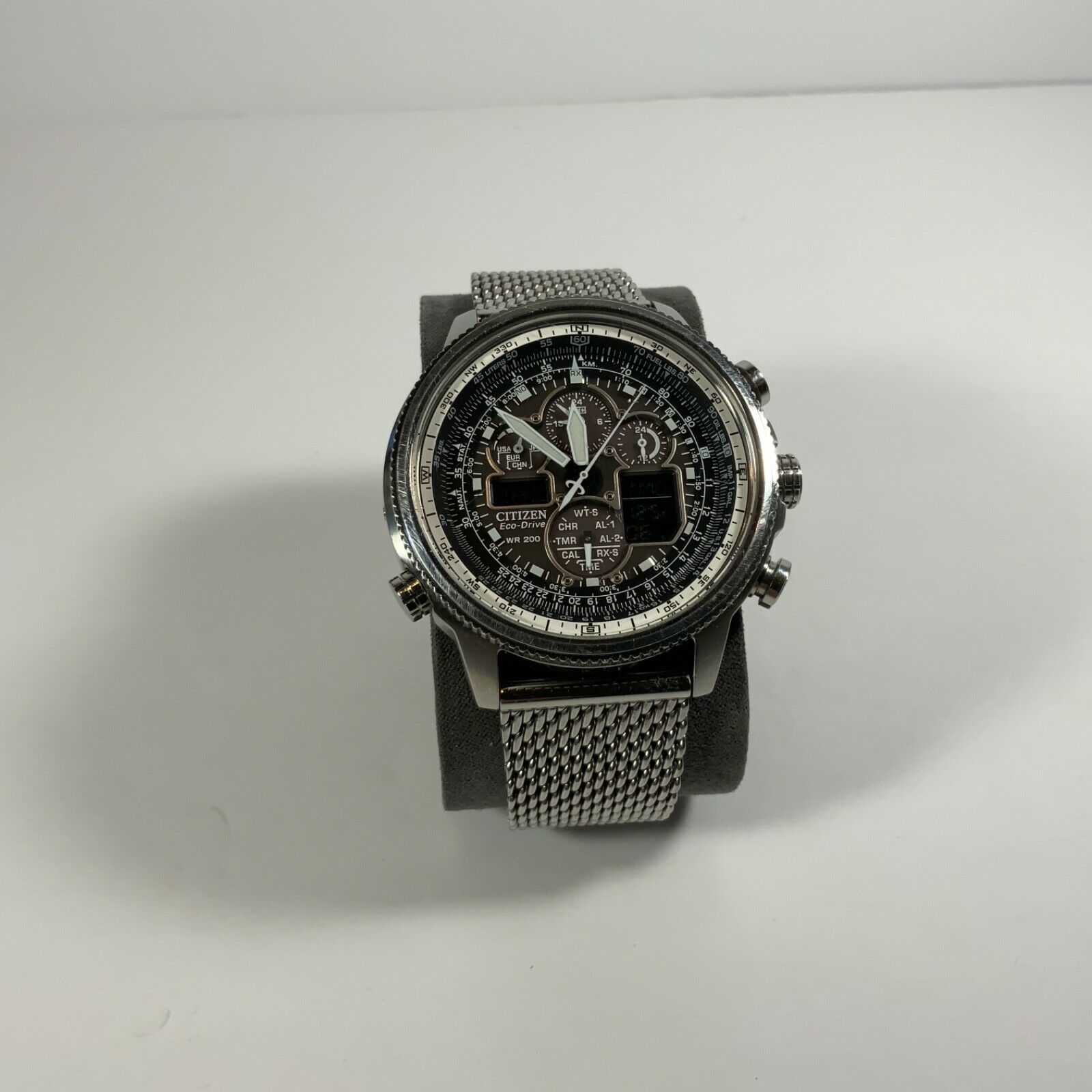 Citizen NaviHawk A-T Eco-Drive Chronograph JY8030-83E Men’s Solar Watch ...