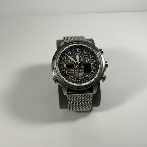 Citizen NaviHawk A-T Eco-Drive Chronograph JY8030-83E Men’s Solar Watch ...