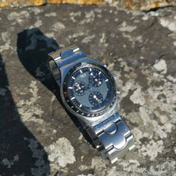 Mens Swatch Irony Chronograph 4 Jewels Swiss Made V8 Watch ...