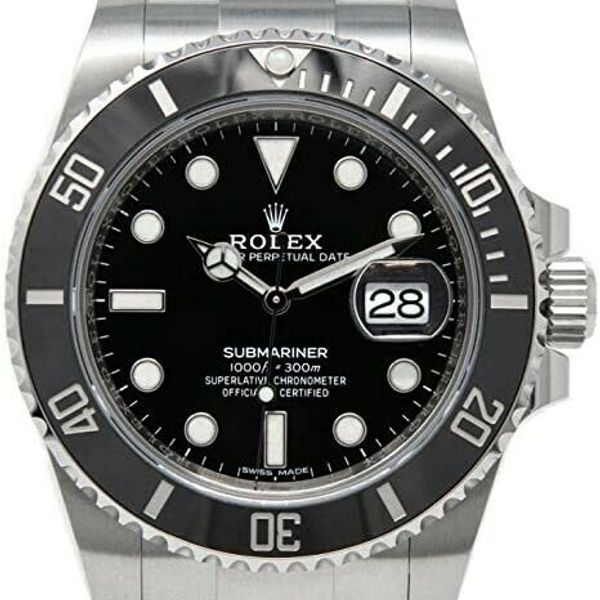 Rolex Submariner Black Date Dial Stainless Steel Men's Watch | WatchCharts