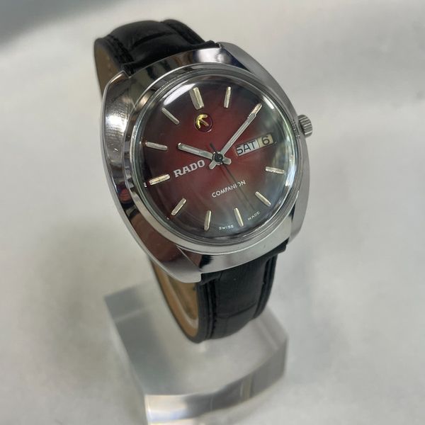 VINTAGE RADO COMPANION AUTOMATIC WATCH 25 JEWELS SWISS MADE DAY/DATE ...