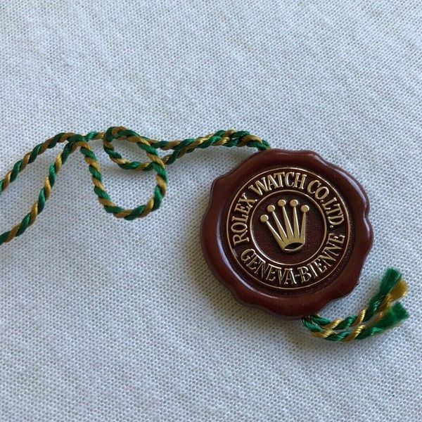 Rolex 70er 80er Hang Tag Vintage Big Crown 70's 80's Hangtag without ...