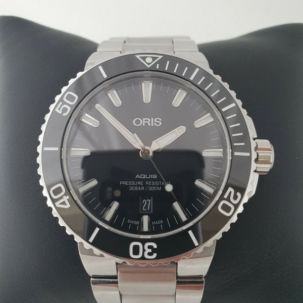 ORIS AQUIS DATE AUTOMATIC BLACK DIAL MEN’S WATCH | WatchCharts Marketplace