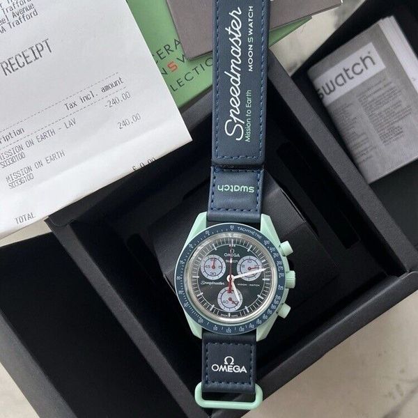 OMEGA X Swatch 'Mission to Earth' BRAND NEW WITH Warranty AND RECEIPT ...