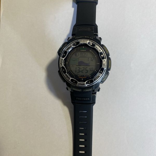 Casio Pro-trek PRW -2500 Triple Sensor Tide/Moon Watch | WatchCharts ...