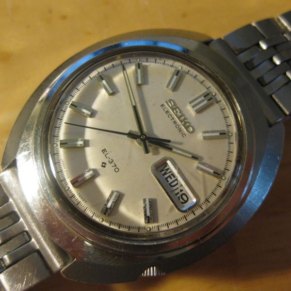 RARE SEIKO EL-370 1970S VINTAGE ELECTRONIC QUARTZ MENS WATCH 3703-7021 ...