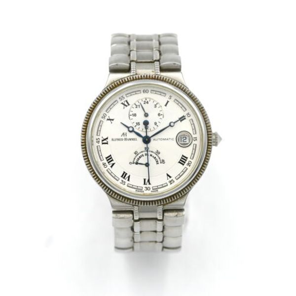 ALFRED HAMMEL 1.296.5.7.04 GMT AUTOMATIC DATE WRISTWATCH STAINLESS ...