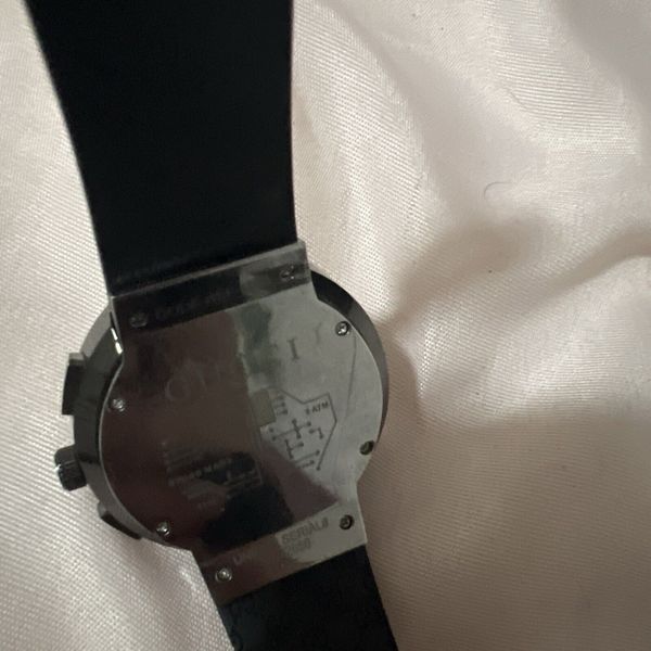 Gucci Pantcaon Watch-Gucci Swiss Made Ref 1142 Black Rubber Strap Wrist ...