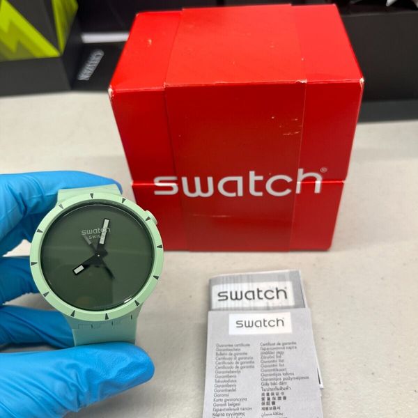 Swatch Big Bold Bioceramic Forest Green Watch SB03G100 New in Box ...