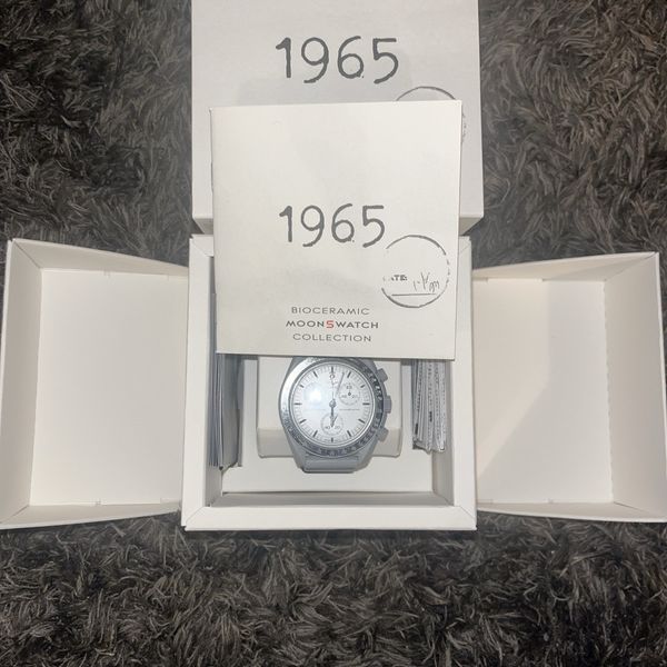 Swatch x Omega Bioceramic Moonswatch 1965 - NEW/ORIGINAL PACKAGING ...