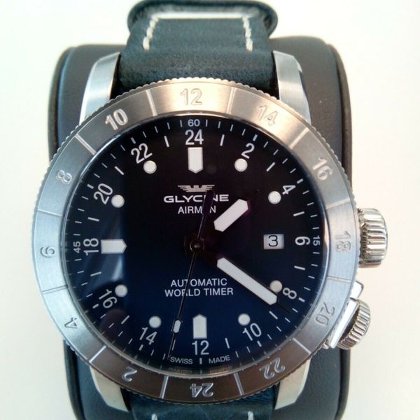 Glycine Airman Purist 24 hour Automatic Watch - GL0057 - A1 condition ...