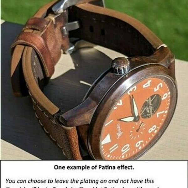 Rugged Maine Automatic field watch, pilot, flieger, open heart ...