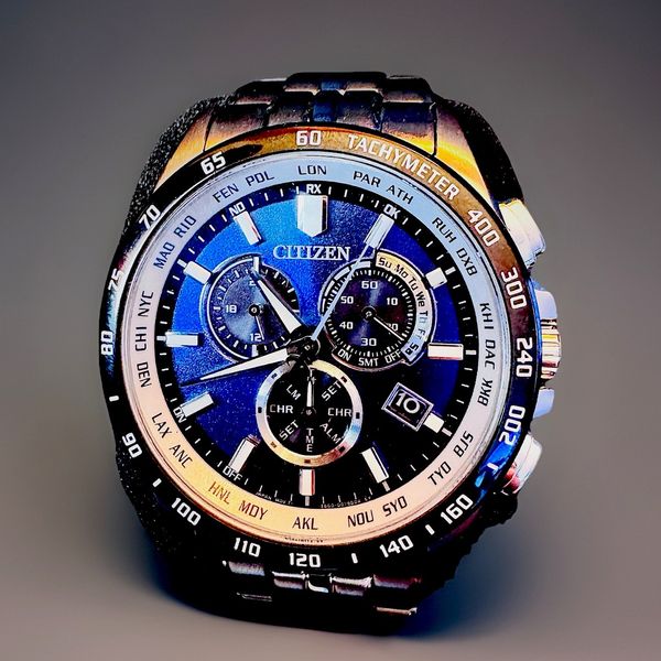 Citizen Promaster Sky CB5874-81L Eco-Drive BLUE Radio COLLECTION UNITE ...