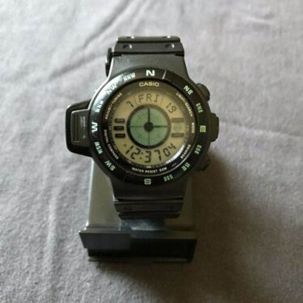Vintage Casio Cpw 100 Module 1031 Compass Watch Watchcharts Marketplace