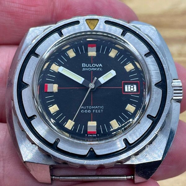 Bulova Snorkel 666 Ref: 774 Devil Diver Vintage Automatic 44mm ...