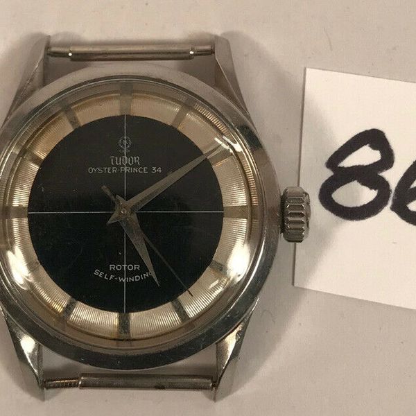 Rolex Tudor Oyster Prince 34 “Tuxedo” Wrist Watch (Lot 86) Running ...