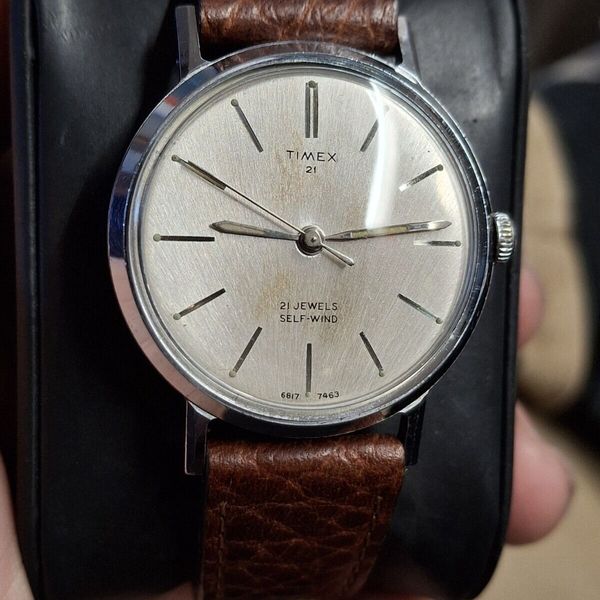 Timex 21 Viscount 1963 Mens Vintage 1960s Automatic Self Winding Retro ...