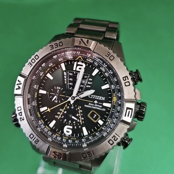 Citizen Promaster Navihawk Radio Controlled Eco Drive A.T 48mm Mens ...