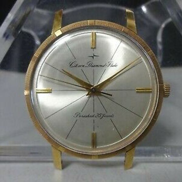 Vintage 1963 CITIZEN mechanical watch [Citizen Diamond Flake] 25J Tooth ...