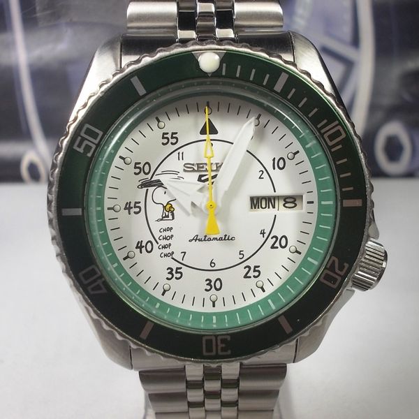 SEIKO SCUBA DIVERS SKX007 AUTO MENS WATCH 7S26-0020 'SEIKO 5 SNOOPY ...