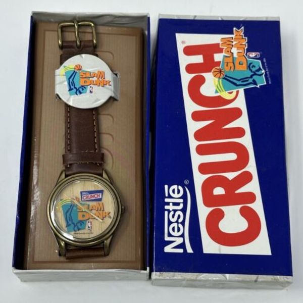 Vintage New Fossil Nestle Crunch NBA Slam Dunk Quartz Watch Needs ...