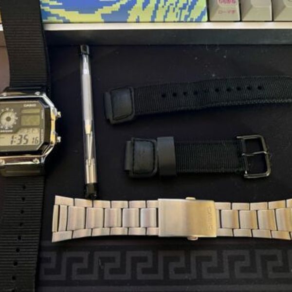 Custom Casio Royale AE1200 Stainless Steel Case Full Metal Mod ...