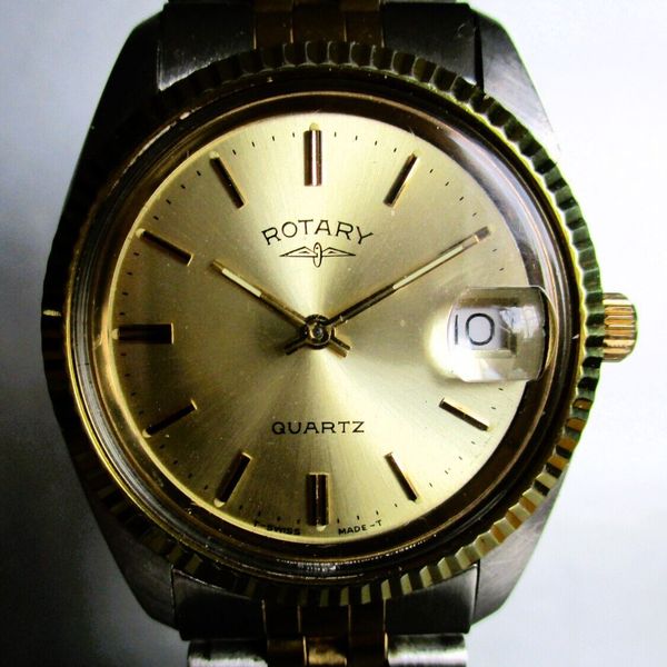 ROTARY MENS VINTAGE ANALOG WATCH. | WatchCharts Marketplace