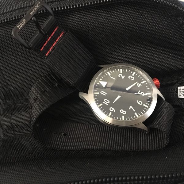 *SOLD* Maratac Mid Pilot Quartz - Red Crown | WatchCharts Marketplace