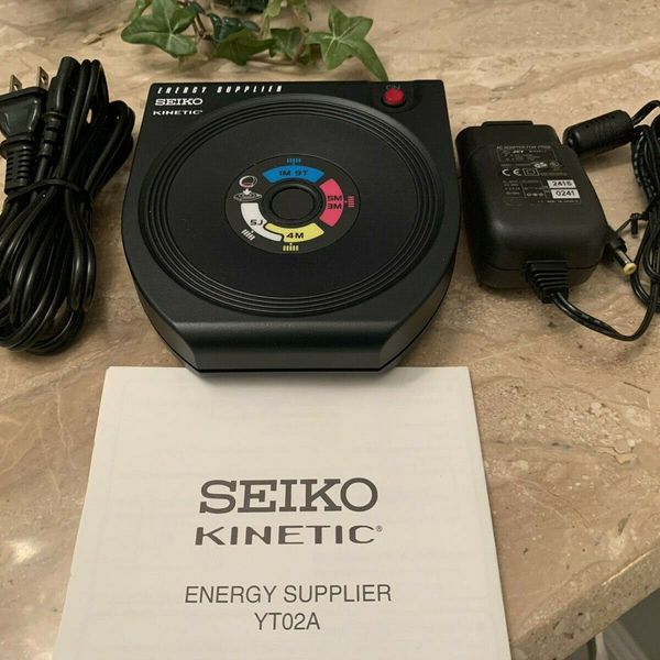 Seiko YT02A Kinetic Energy Supplier Kinetic Watch Charger New Mint ...