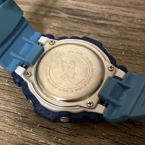 Ladies Casio Baby G Blx-5600 Tide Watch. Blue. New Battery ...
