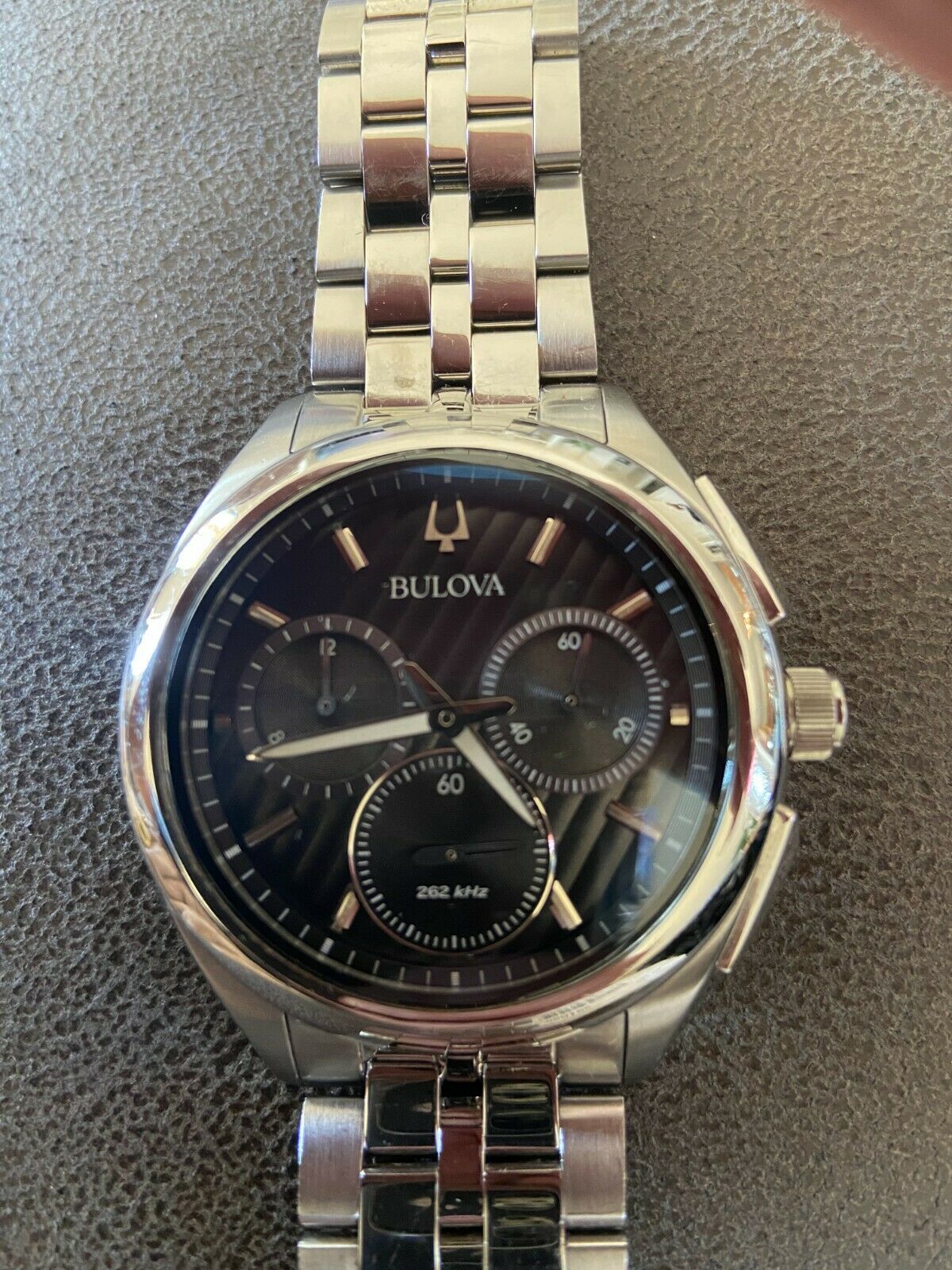 Bulova 96A186 Curv Chronograph Men's Watch - Silver | WatchCharts