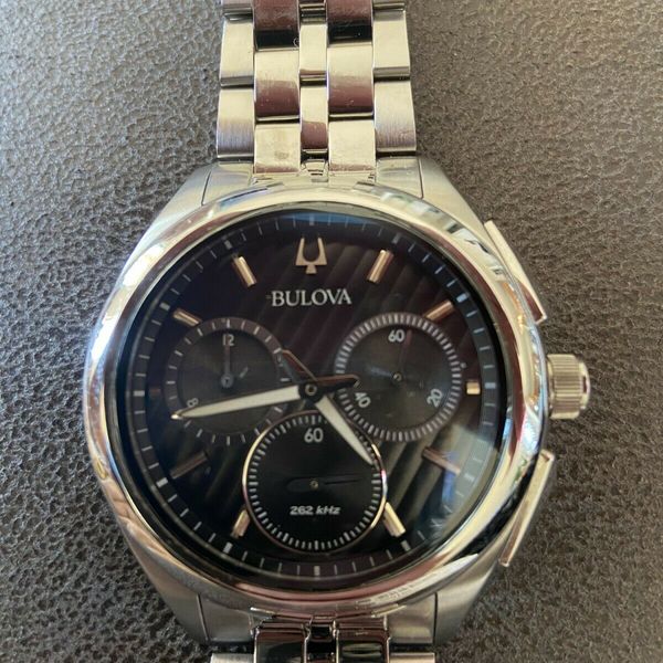 Bulova 96A186 Curv Chronograph Men's Watch - Silver | WatchCharts