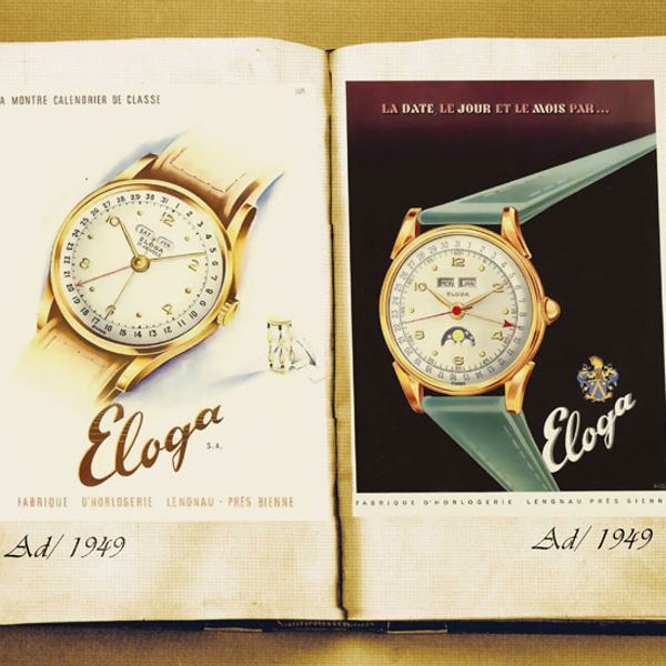 FS:Very Rare Vintage Eloga Triple Date Calendar Manual Winding Men's ...