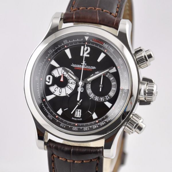FS: Jaeger LeCoultre Master Compressor Chronograph Q1758470 Black Strap ...
