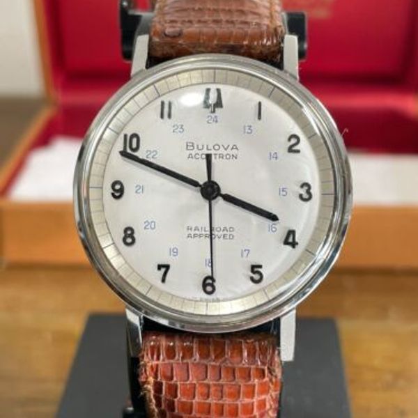 Bulova accutron railroad M7 con scatola vintage watch orologio vintage ...