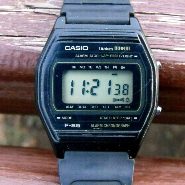 Vintage Rare 1982 Casio F-85 Digital Watch, Made in Japan, Module 160 ...
