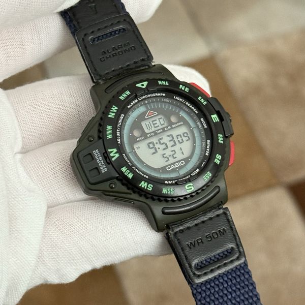 Vintage Casio Pro Trek CPW-200 JDM Menâ s Digital Compass Watch Module ...