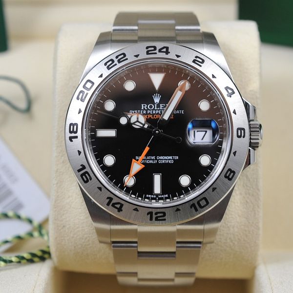 FS: Rolex Explorer II 216570 Black Dial Orange GMT Hand - Complete - VG ...