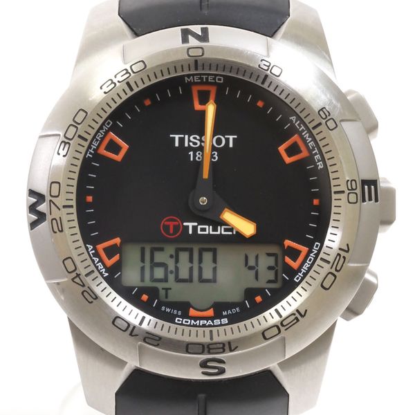 N [Used] [TISSOT] [Tissot] Touch 2 T047420 Quartz watch Maximum arm ...