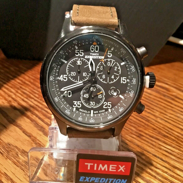 TIMEX EXPEDITION FIELD CHRONOGRAPH WATCH INDIGLO WR 100M NEW NEVER WORN WOW!!! | WatchCharts ...