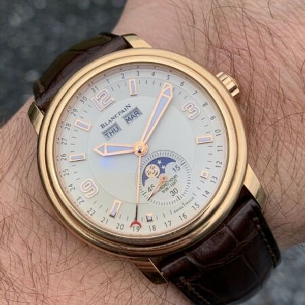 Blancpain Leman Moonphase #15.Limited Edition Rose/pink Gold. 2863 ...