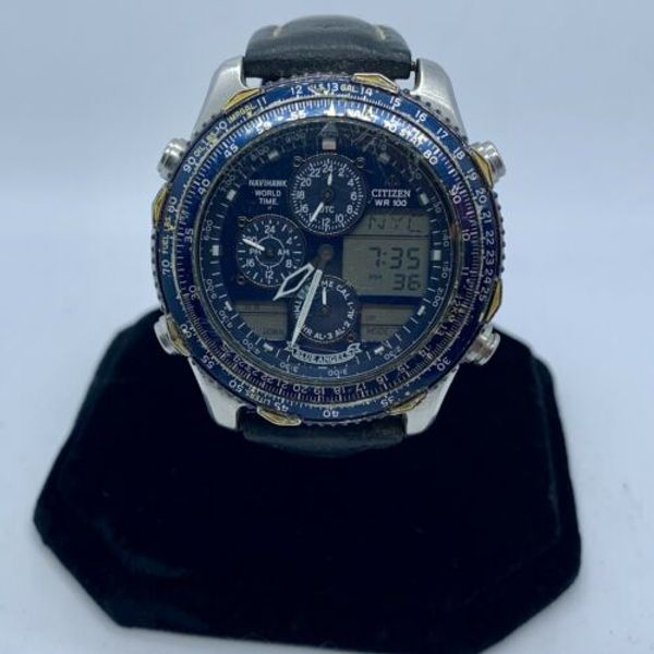 1st Generation Citizen Navihawk World time Blue Angels Watch New ...