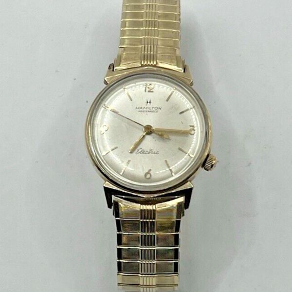 VINTAGE HAMILTON ELECTRIC 10k GOLD FILLED MENS WATCH ~ AS IS ...