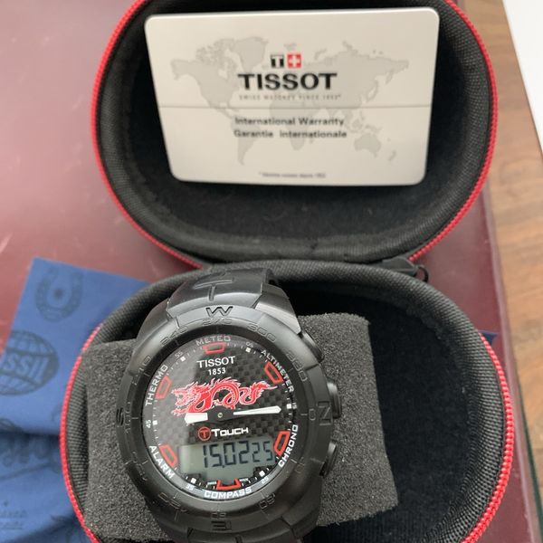 Tissot T-Touch Expert *Titanium BLACK RARE SPECIAL EDITION * RED DRAGON* | WatchCharts Marketplace
