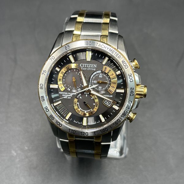 CITIZEN ECO-DRIVE Perpetual Chrono Sapphire Crystal Radio Controlled ...