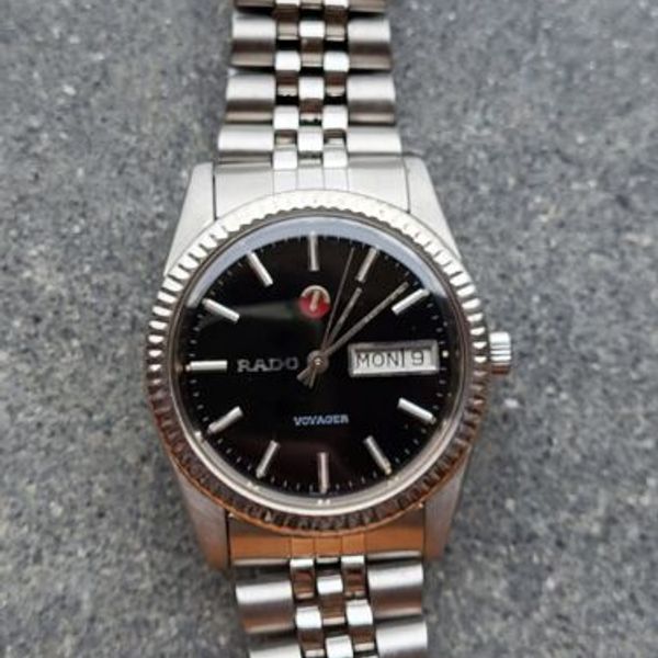 Rado Voyager Vintage Virate Black Dial Automatic Day Date | WatchCharts ...