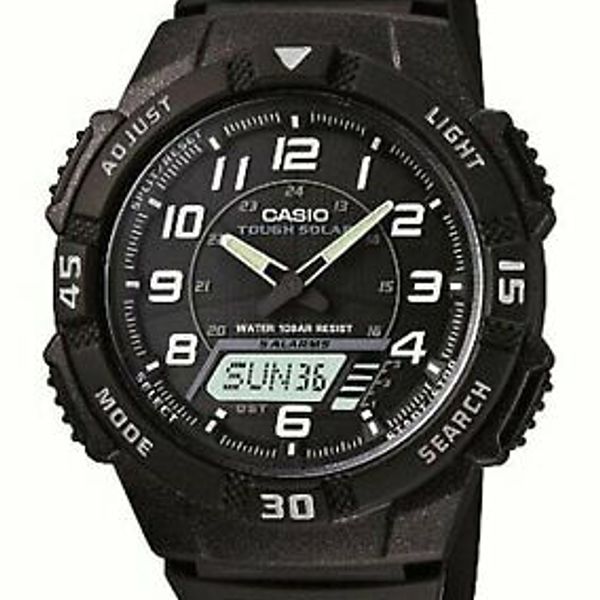 CASIO Watch standard SOLAR POWER SYSTEM Tough Solar AQ-S800W-1BJF Men's ...