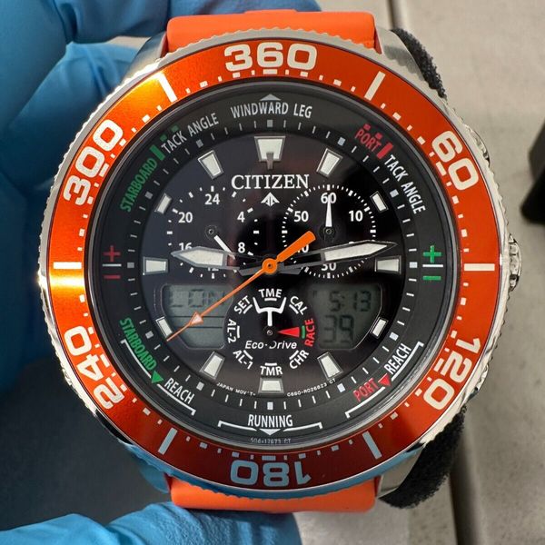 Citizen Promaster Sailhawk Alarm World Time Analog-Digital Mens Watch ...