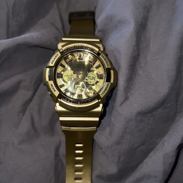 Casio G Shock 5229 GA-200GD Gold Tone Men's Watch Works Perfect ...