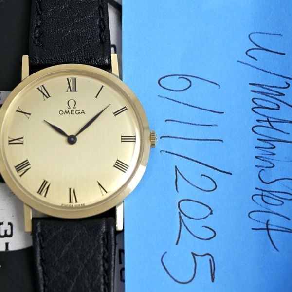 [WTS] Omega Ultra Thin 14K Solid Gold Men's 1975 Roman Numeral Dial ...